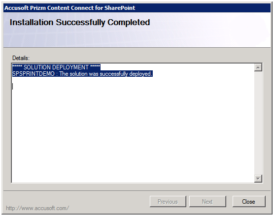 Installation using GUI Application