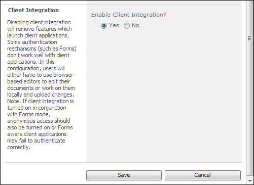 Working with Client Integration Features