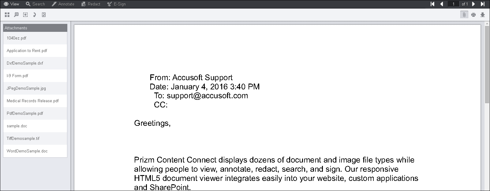 Work with Email Attachments